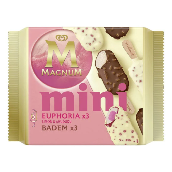 Magnum Mini Double Euphoria Limon Ahududu Ve Badem 353 Ml