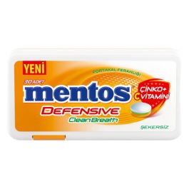 Mentos Çinko Defensive Clean Breath Portakal 21 Gr