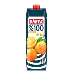 Dimes %100 Portakal Aromalı Meyve Suyu 1 Lt